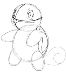 Como desenhar o Squirtle em 9 passos simplificados